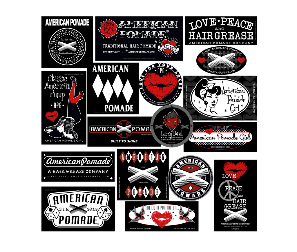 American Pomade Sticker Pack – American Pomade Company